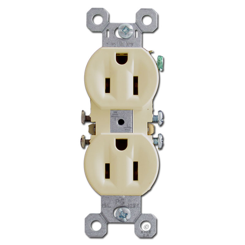 Brown 15A Duplex Outlets | Kyle Switch Plates