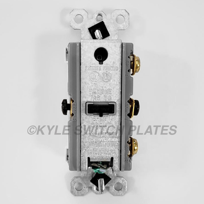Stacked Double Rocker Switches - Brown | Kyle Switch Plates