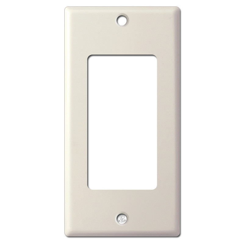 Skinny 2 Decora Rocker Light Switch Wall Plates - White