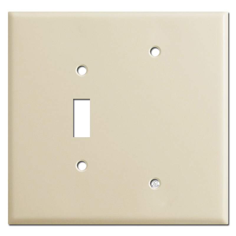 Oversized Blank Toggle Light Switchplate - Ivory | Kyle Switch Plates