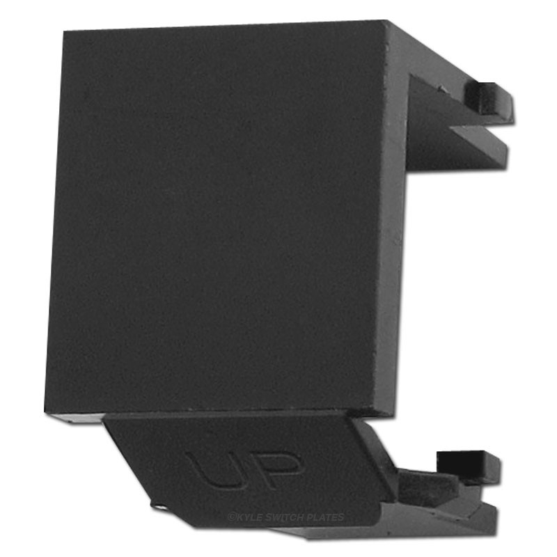 Leviton Black Snap-In Blank Module for QuickPort Multimedia Frame