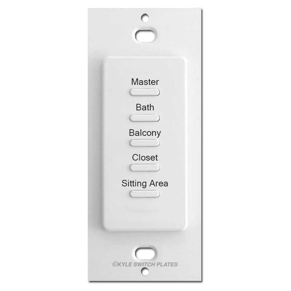 Engravable 4 Button Led Touchplate Ultra Low Voltage Switch