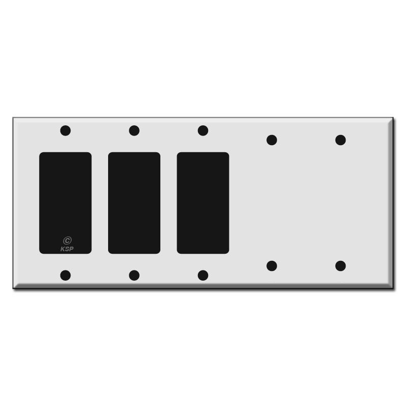 5 Toggles & 1 Decora Rocker Switch Wall Plates