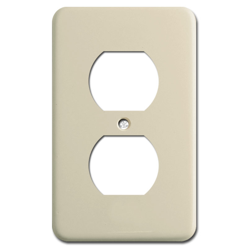 Extra Deep 9/16" Duplex Electrical Receptacle Cover - Ivory