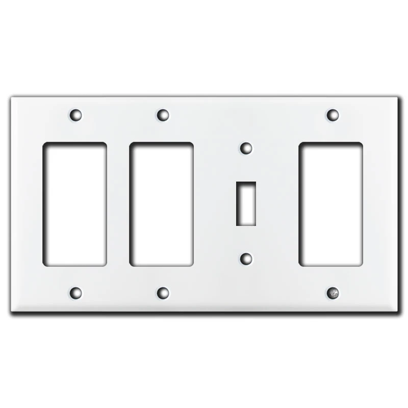2 Decora Switch Plate Covers - Satin Bronze