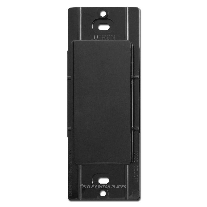 Blank Insert for Decora Switch Wall Plate Lutron - Black