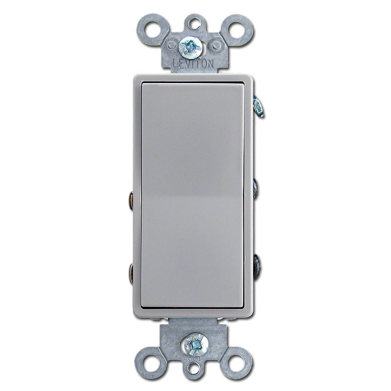 Gray Decora Rocker Switches for Grey Decor Light Switch Plates