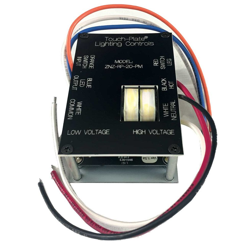 Touch Plate Low Voltage Powered Relay Pack - Panel Mount