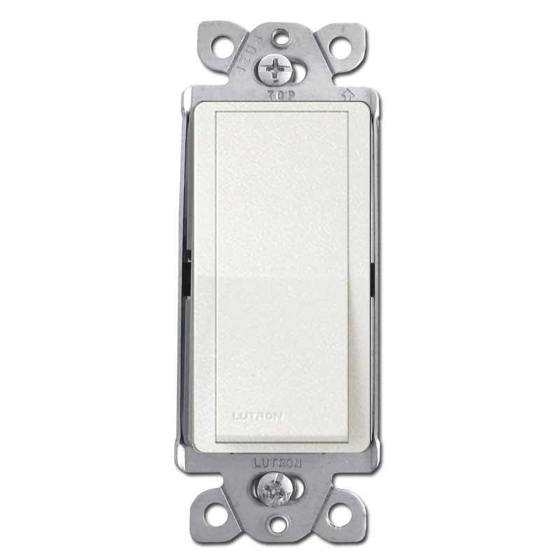 Satin Snow White 4-Way Decorator Rocker Switch - Lutron | Kyle