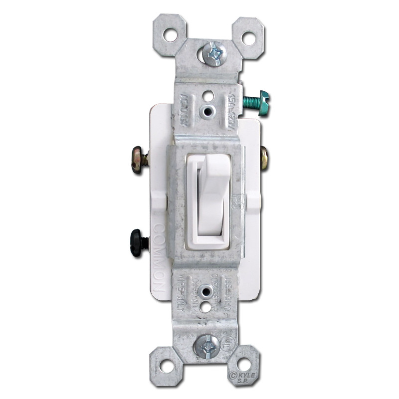 White Light Switches for Toggle Wall Plate Covers