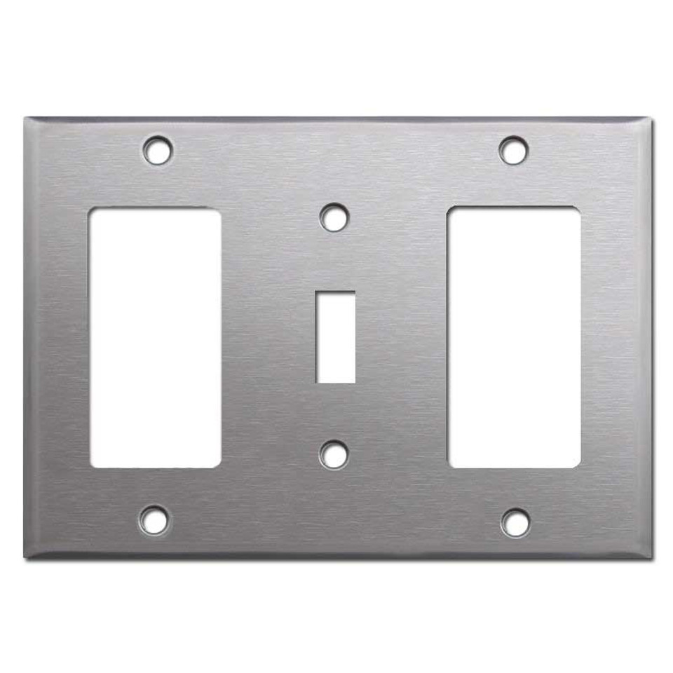 Decora Toggle Decora Switch Plate Satin Stainless Steel