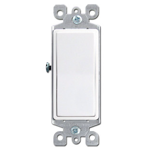 White 3-Way 15 Amp Decora Switch | Kyle Switch Plates