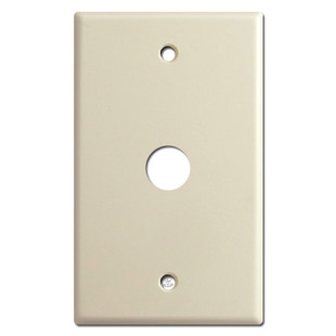 5/8'' Phone Cable Wall Switch Plate Cover - Ivory