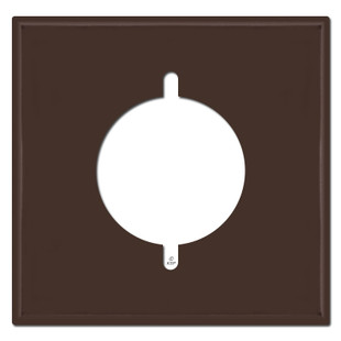Double Gang 2.125'' Range or Dryer Outlet Covers - Brown
