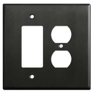 Oversized 1 Decora 1 Outlet Cover Plate - Dark Bronze