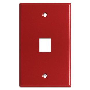 1 Telephone Jack Switch Cover Plates - Red | Kyle Switch Plates