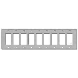 9 Decora Light Switch Plate - Satin Stainless Steel