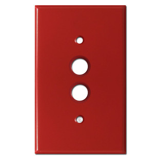 1 Push Button Switch Plate Cover - Red | Kyle Switch Plates
