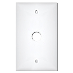 White Plastic Telephone Cable Switch Plate Covers