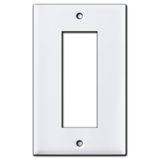 Old Style Sierra Electric Biplex Triplex Outlet Cover Plates - White