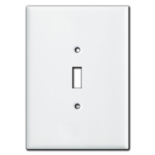 Super Large 6.38'' Oversized Toggle Light Switch Cover - White