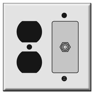 Duplex Receptacle & Cable Outlet Cover Plates