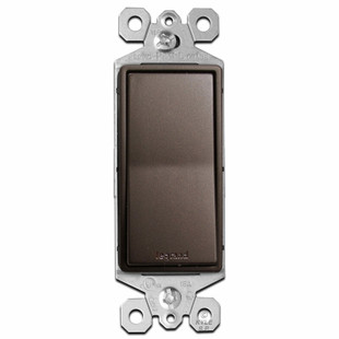 Dark Bronze Rocker Light Switch 4-Way | Kyle Switch Plates