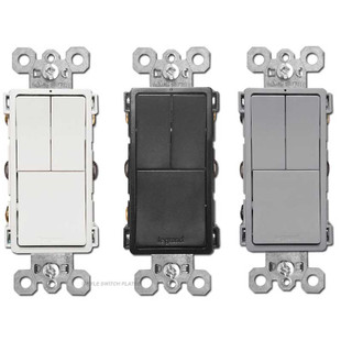 Triple Light Switches Dual S/P + 3-Way Legrand RCD113