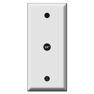 2'' Narrow Coax Cable TV Jack Wall Plate 3/8'' Opening