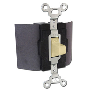 Low Voltage Momentary Toggle Switch 24VDC 120/277VAC - Ivory