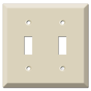 Deep 2 Toggle Electrical Wall Switch Plate - Ivory | Kyle Switch Plates