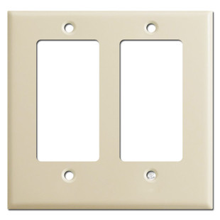 Half Short Trim 2 Decora GFI Wall Switch Plate - Ivory | Kyle Switch Plates