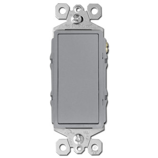 4 Way Decor Rocker Light Switch - Gray | Kyle Switch Plates