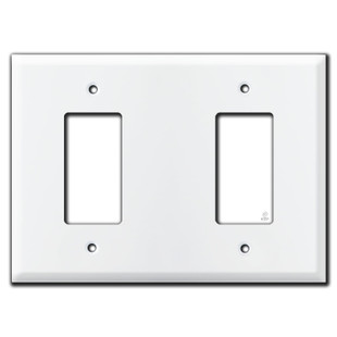 Jumbo Rocker Blank Rocker Light Switch Cover - White