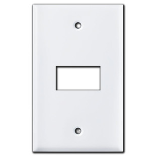 Tandem 8-Wire 1.45'' x .75'' Data Connector Switch Plate - White