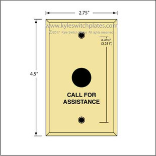 Call For Assistance Custom Engraved Wall Plates | Kyle Switch Plates