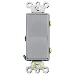 Quiet 3-Way Decora Electrical Switch 20A Leviton - Gray