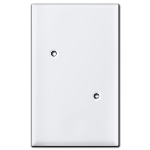 Oversized Round Phone Box Cover - 2.375'' Diagonal Screws - White