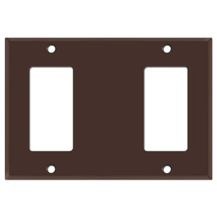 Decora Blank Decora Electrical Cover Plate - Brown