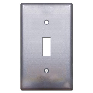 1 Toggle Wall Plate - Raw Steel Paintable | Kyle Switch Plates