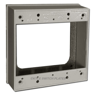 Deep 2-Gang Outlet & Switch Electrical Box Ring 1''