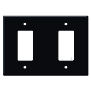 Oversized Decora Blank Decora Switch Cover Plate - Black