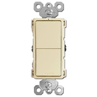 Dual S/P or 3-Way Rocker Light Switches - Ivory | Kyle Switch Plates