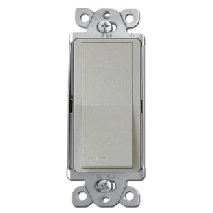 Satin Gray 3-Way Decor Rocker Switch - Lutron Palladium