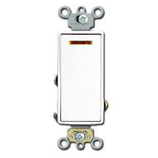 20A Lighted White Decora Switches | Kyle Switch Plates