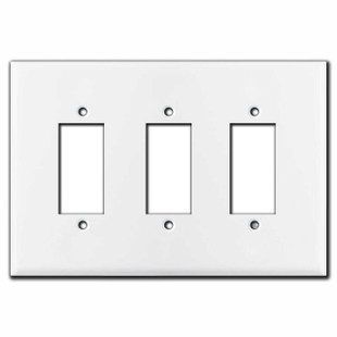 Leviton Centura 3-Gang Square Push Button Switch Plates