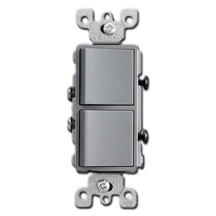 Gray Dual Stacked Decora Rocker Switch