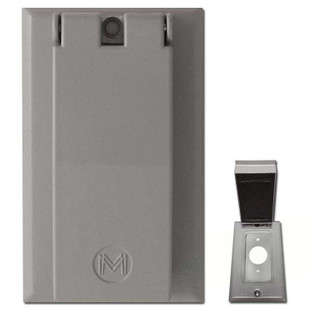 Weather-safe Toggle/1.4'' Round Outdoor Outlet Cover - 1 Gang