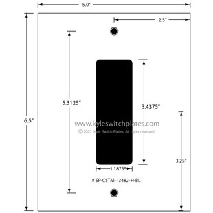 Custom Wall Switch Plate SP-CSTM-13482-H-BL | Kyle Switch Plates