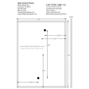 Custom Wall Switch Plate SP-CSTM-13881-1G | Kyle Switch Plates